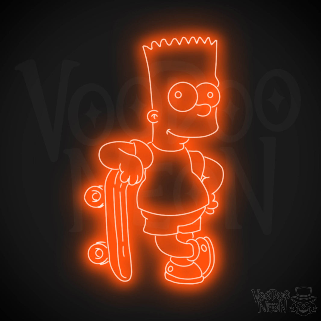 Bart Simpson Neon Sign | Bart Simpson LED Wall Art | VOODOO NEON®