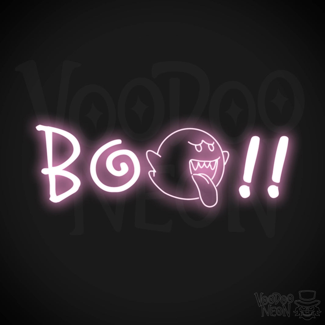 BOO Neon Sign | Neon BOO Sign | LED Wall Art | VOODOO NEON®