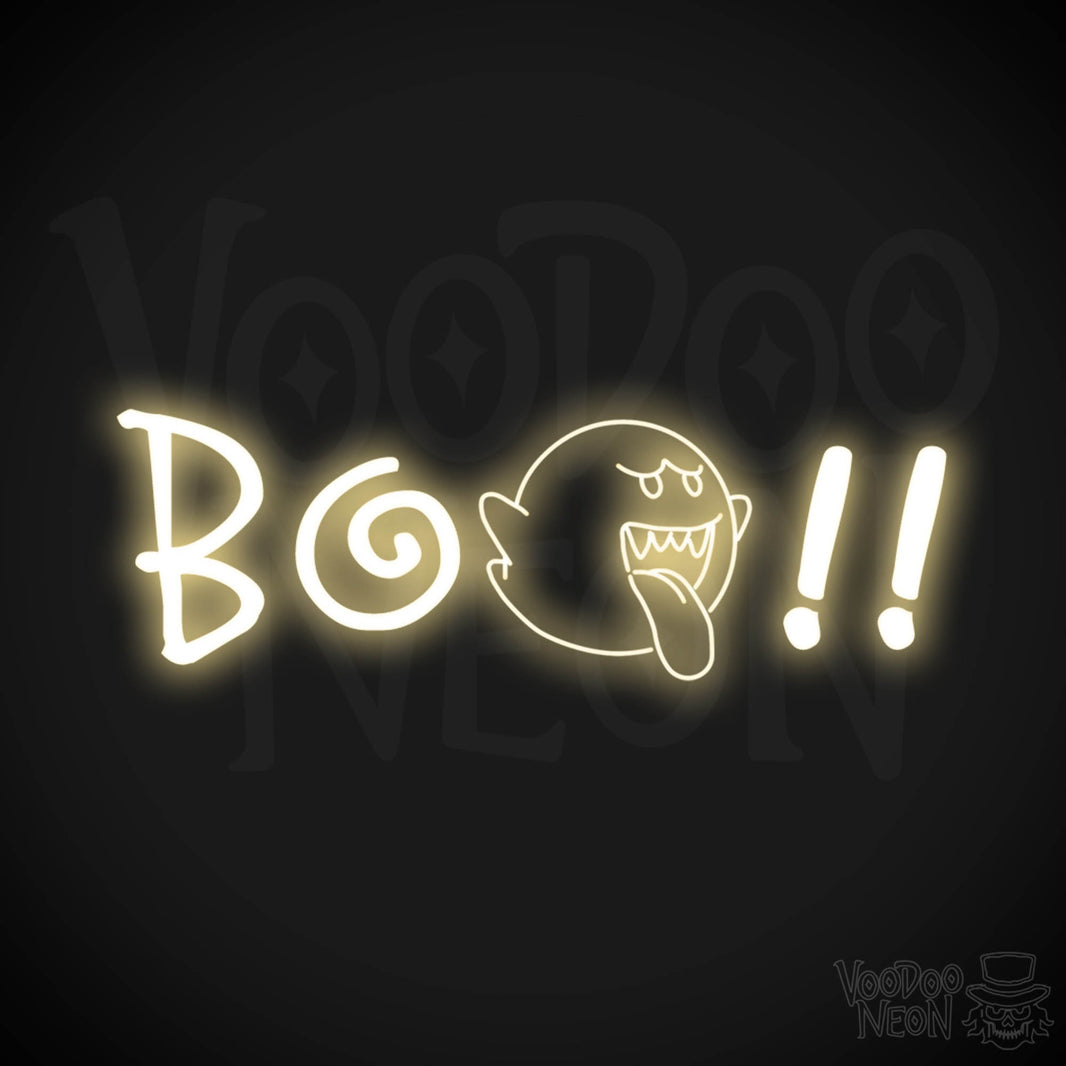 BOO Neon Sign | Neon BOO Sign | LED Wall Art | VOODOO NEON®