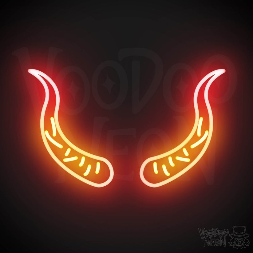 Devil Horns Neon Sign | Neon Devil Horns | LED Neon Wall Art – Voodoo Neon