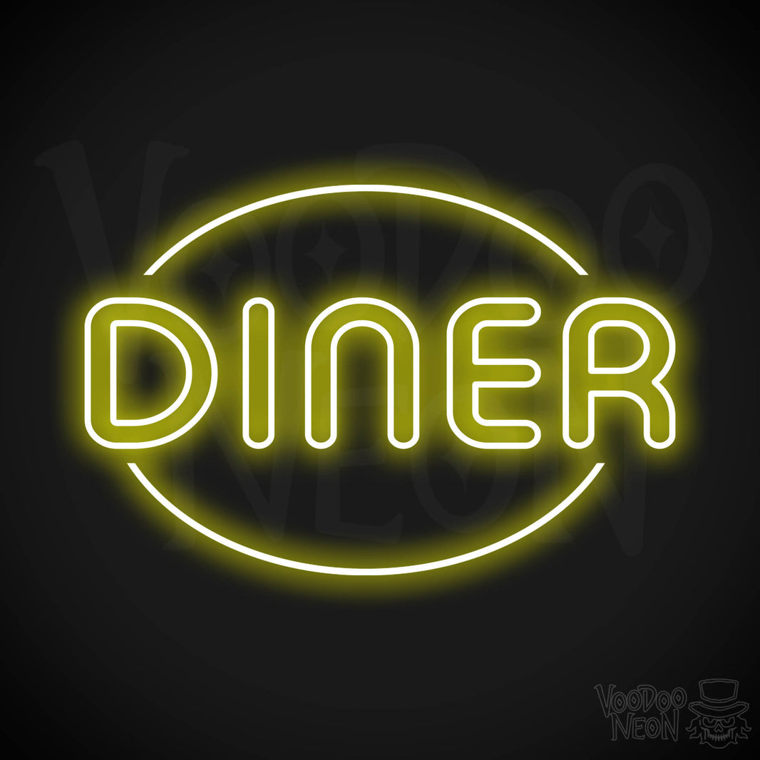 Diner Neon Sign - Restaurant Sign - Free Shipping - Voodoo Neon