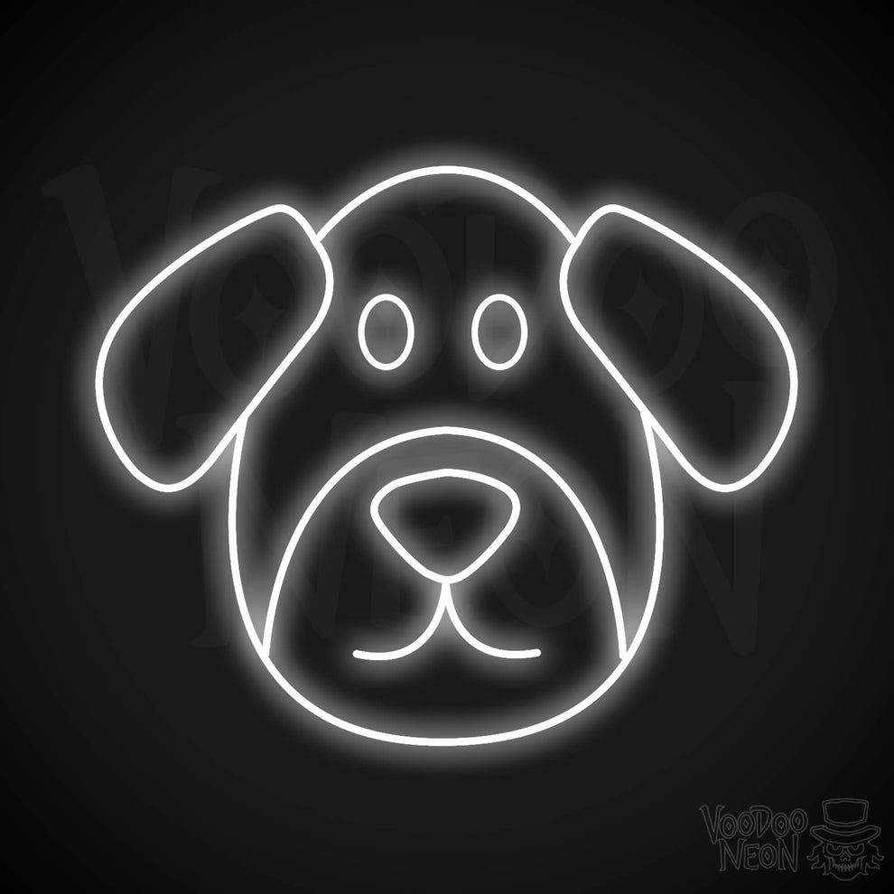 Dog Face Neon Sign | Neon Dog Face Sign – Voodoo Neon