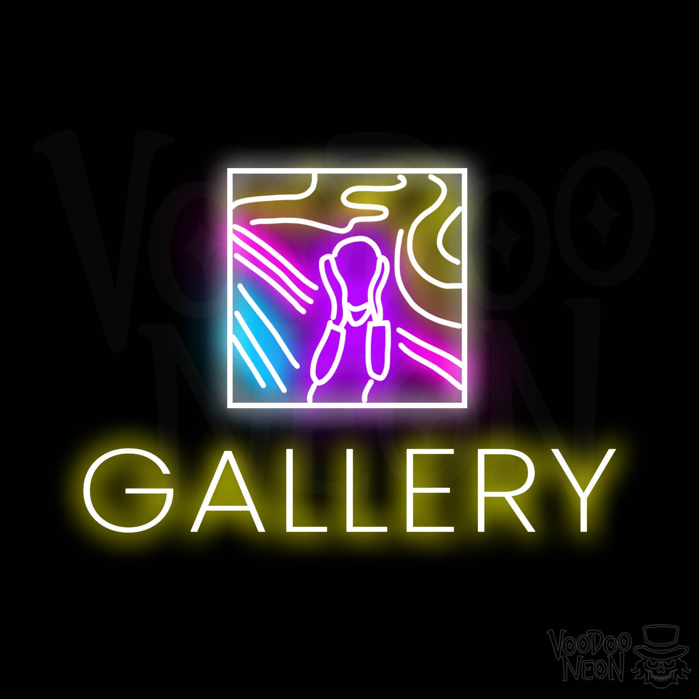 Gallery Neon Sign | Neon Gallery Sign | VOODOO NEON®