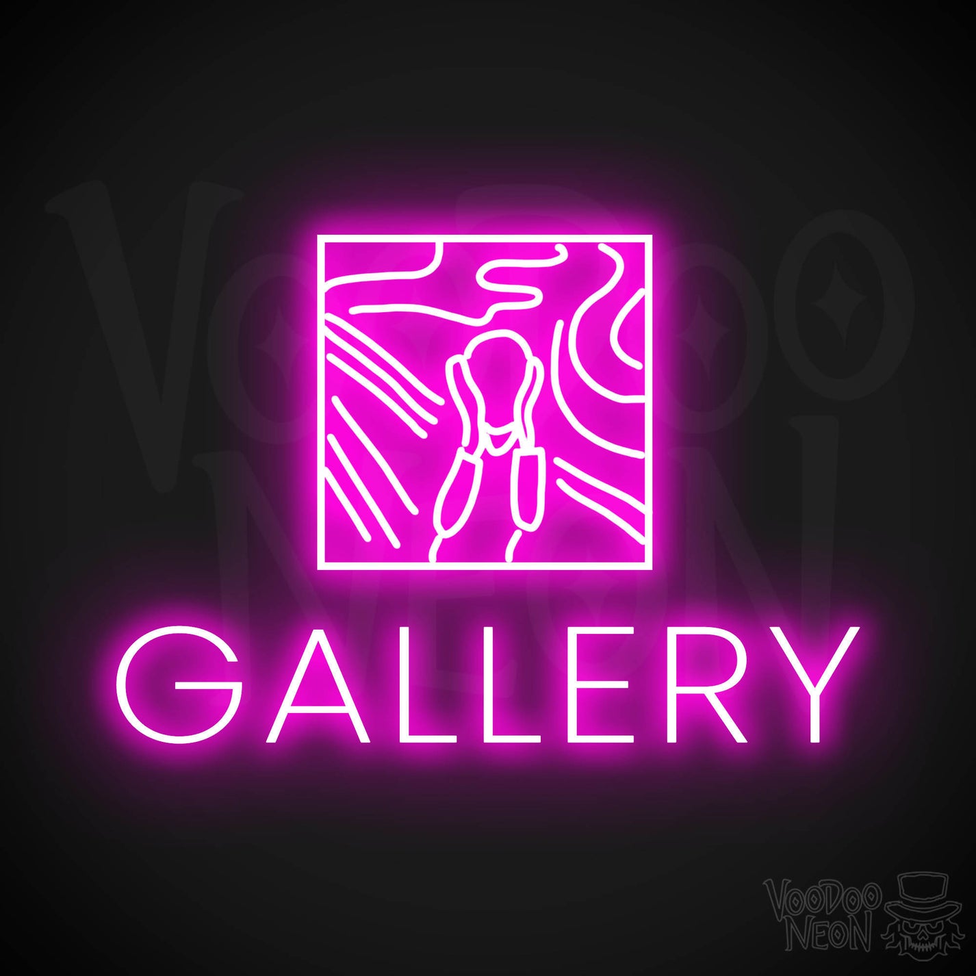 Gallery Neon Sign | Neon Gallery Sign – Voodoo Neon