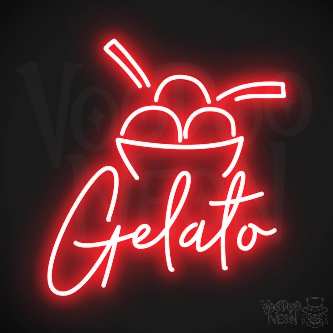 Gelato Neon Sign | Neon Gelato Sign | VOODOO NEON®