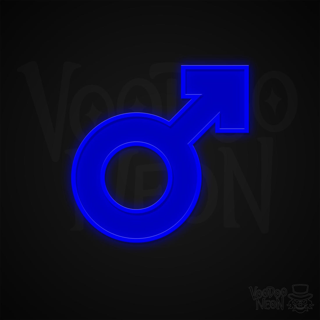 Male Symbol Neon Sign - Free Shipping - Voodoo Neon