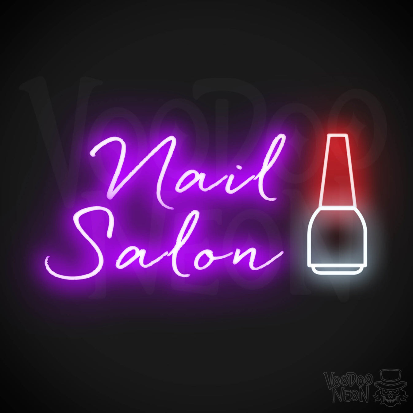 Nail Salon Neon Sign| Nail Salon Sign | LED Neon Wall Art | VOODOO NEON®