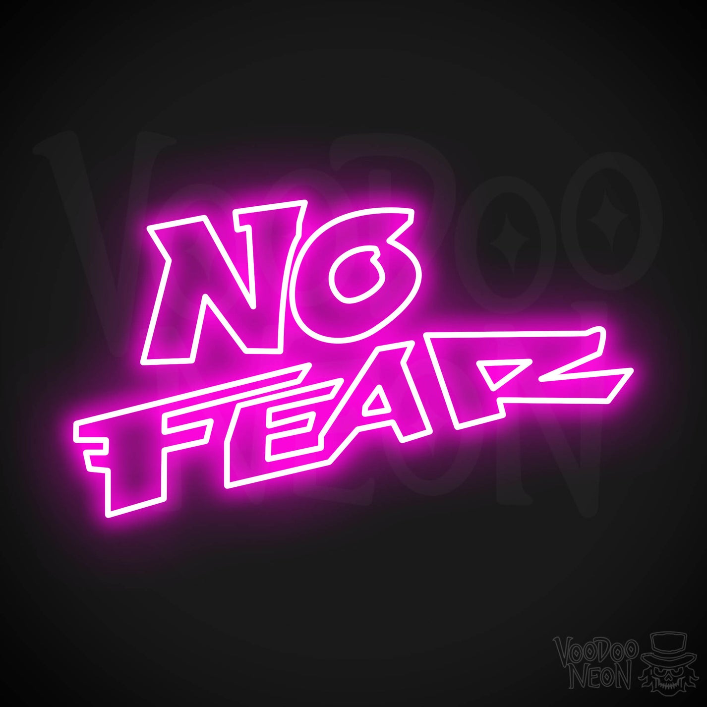 No Fear Neon Sign | Neon No Fear Sign – Voodoo Neon