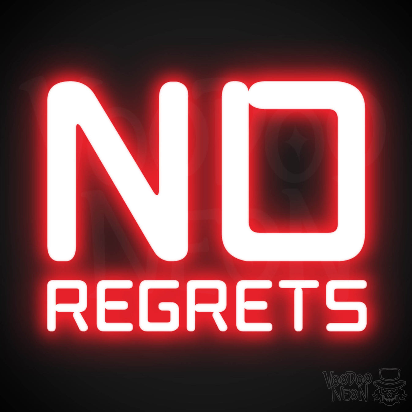 No Regrets Neon Sign | Neon No Regrets Sign | Wall Art – Voodoo Neon