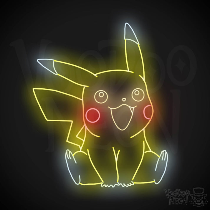 Pikachu Neon Sign | Pikachu Art | Pikachu Neon Wall Art | LED Sign ...