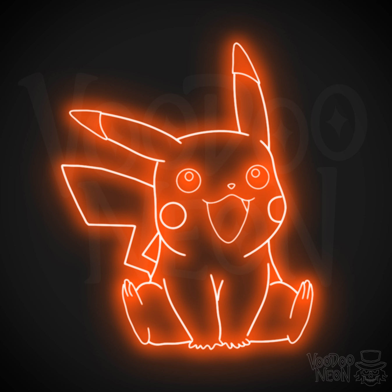 Pikachu Neon Sign | Pikachu Art | Pikachu Neon Wall Art | LED Sign ...