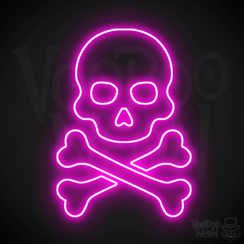Pirate Skull & Crossbones Neon Sign | Neon Pirate Skull & Crossbones ...