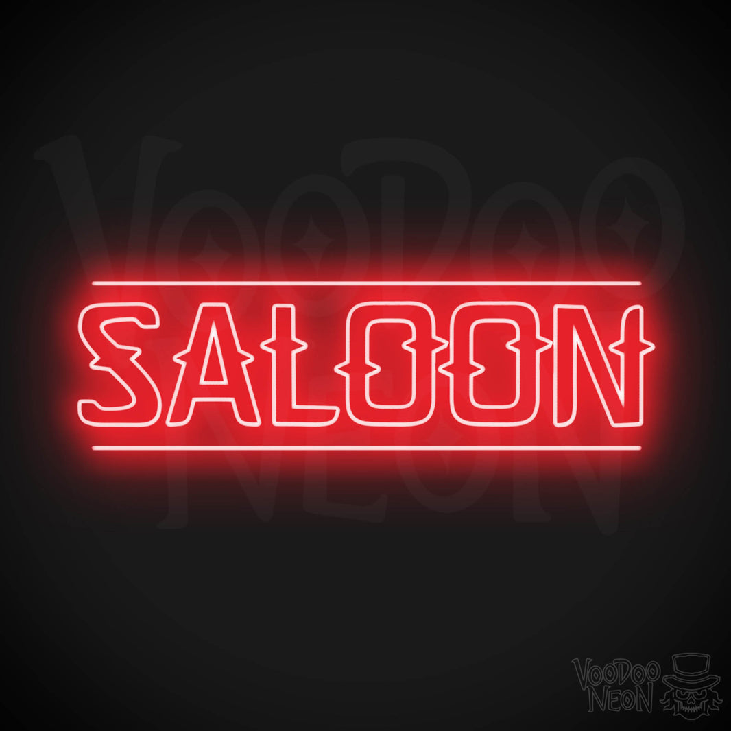 Saloon Neon Sign | Neon Saloon Sign | VOODOO NEON®