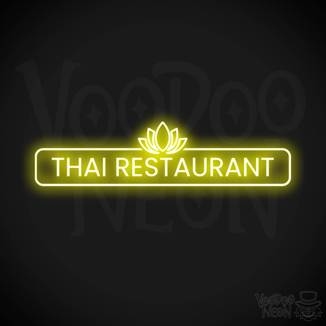 Thai Restaurant Neon Sign | Neon Thai Restaurant Sign | VOODOO NEON®