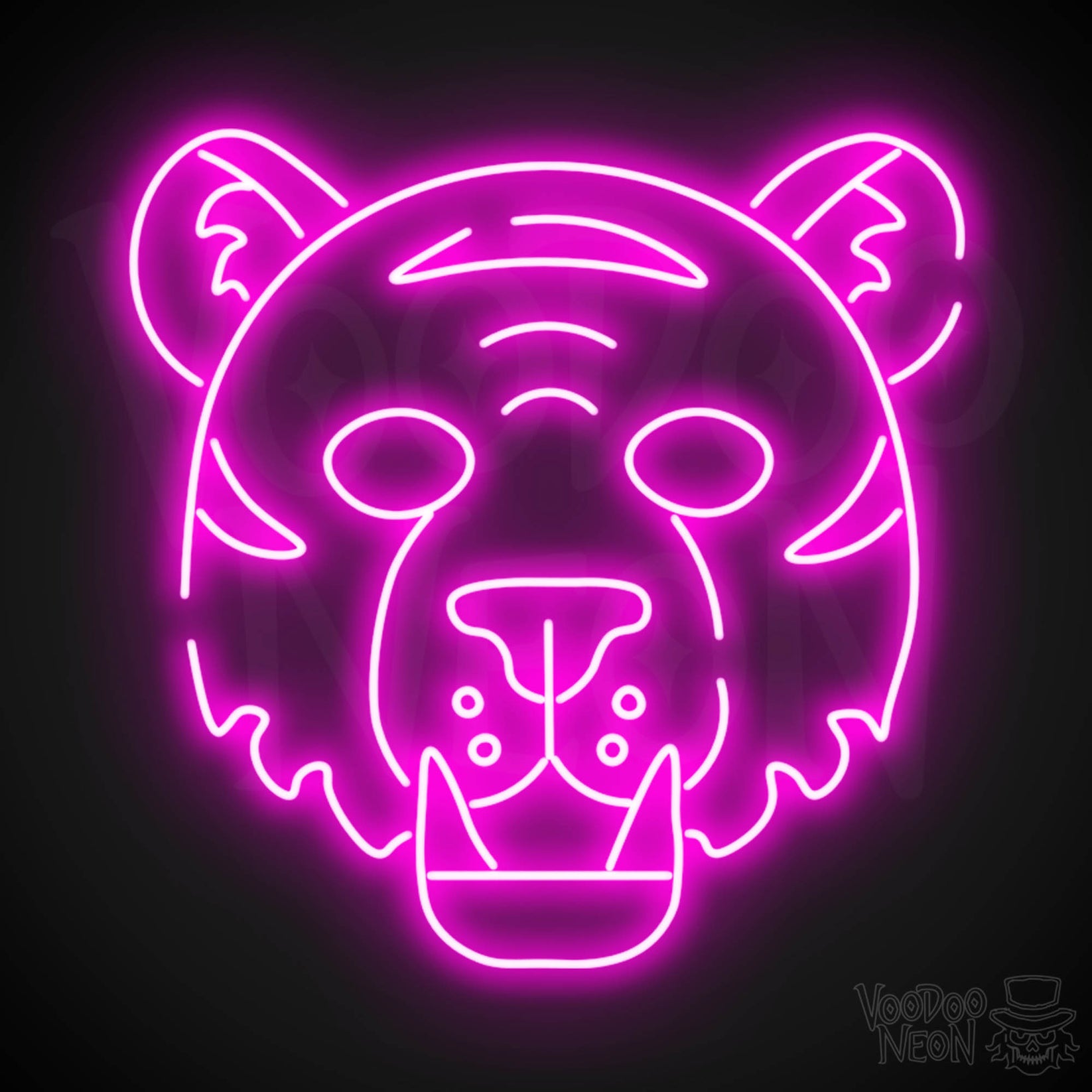 Neon Tiger Wall Art | Neon Tiger Sign | Tiger Neon Sign | LED Sign ...