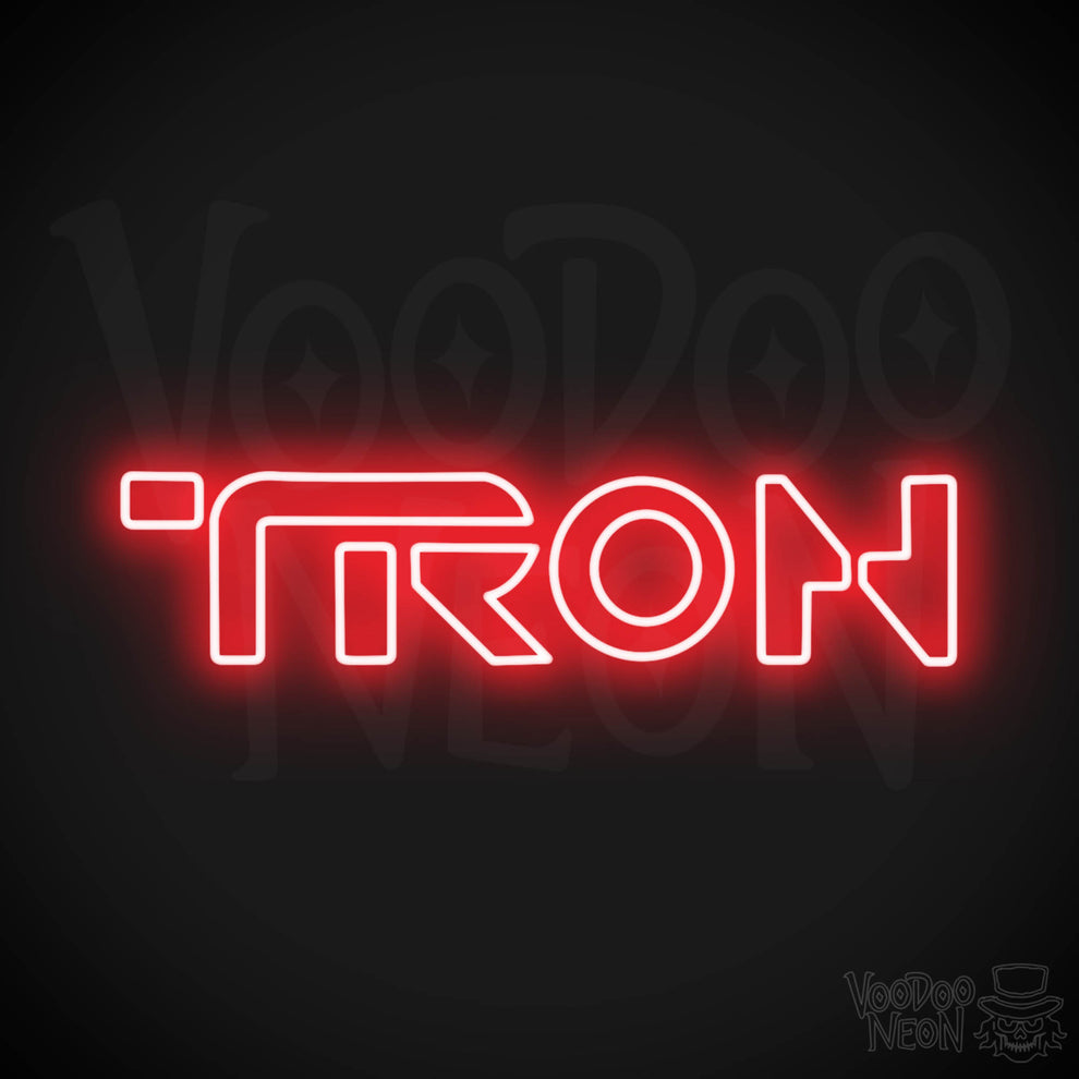 Tron Neon Sign | Neon Tron Sign | Movie LED Wall Art – Voodoo Neon