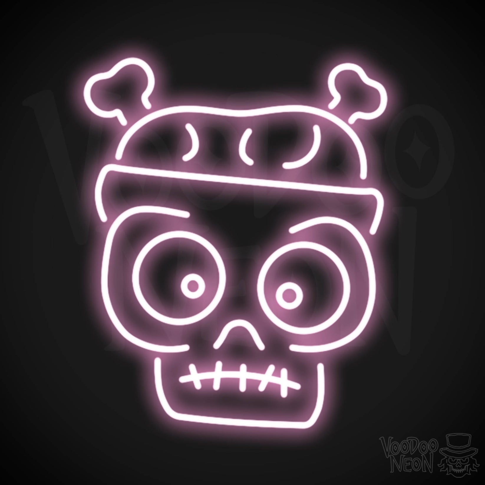 Zombie Neon Sign - Wall Art - Halloween - Free Shipping - Voodoo Neon