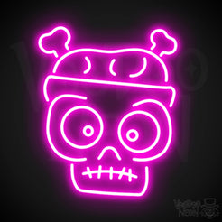 Zombie Neon Sign - Wall Art - Halloween - Free Shipping - Voodoo Neon